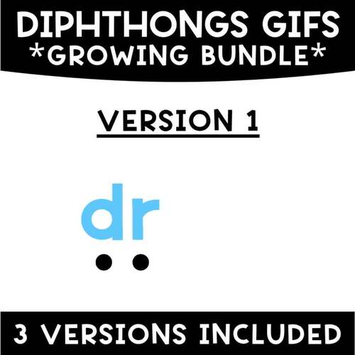 Diphthongs GIFS BUNDLE ($30 value) by Teacher Cloud | TPT