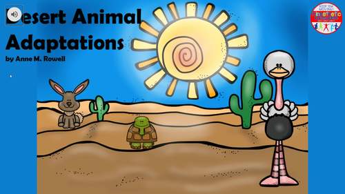 Desert Animal Adaptations Book - Nonfiction Science Reader Print and ...