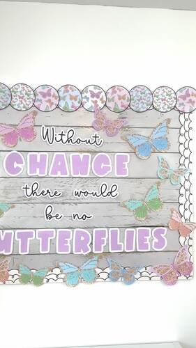 Butterfly Bulletin Board - Spring Resilience SEL Bulletin Board ...