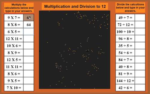 Mystery Digital Pixel Art NO PREP -Forest Wolf Multiplication and ...