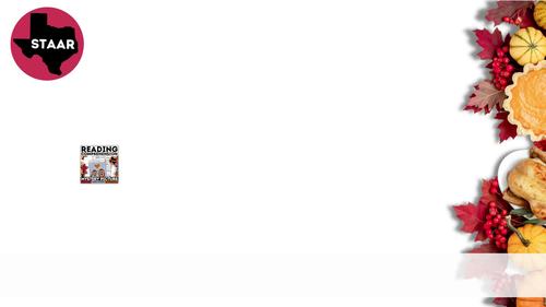 STAAR Thanksgiving Reading Comprehension Bundle New Item Types | Print ...