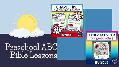 Preschool Bible Lessons and Alphabet Mega Bundle by Joy and Sunshine ...