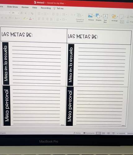 Mis Metas - Spanish (Writing version) by Bravo | TPT