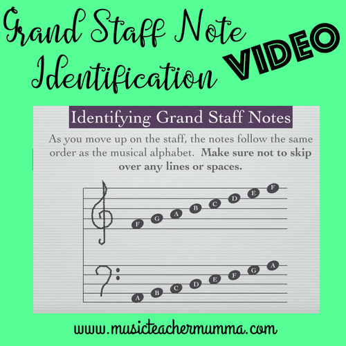 Grand Staff Note Identification by Music Teacher Mumma | TPT