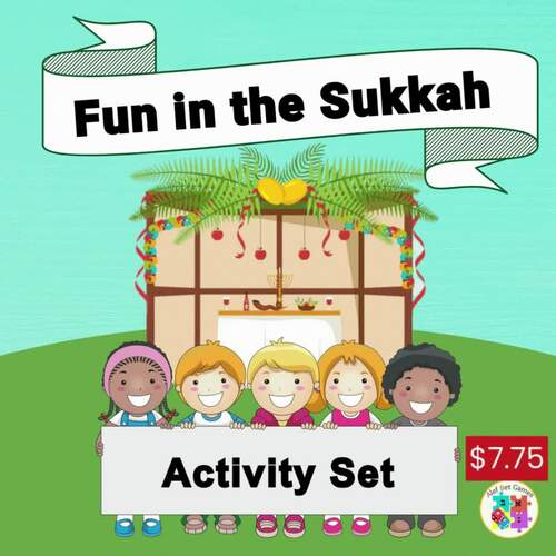 Fun in the Sukkah! by Hebrew Worksheets by Alef Bet Games | TPT