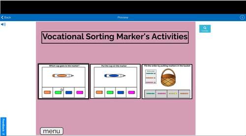 Life Skills Vocational Sorting and Inventory Activity Boom Cards™