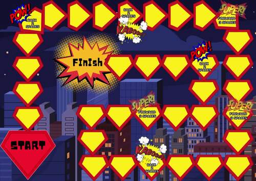 SUPER HERO|WHITEBOARD SMARTBOARD GAME|USE ANY WORKSHEET| WRITING|MATH|COMIC