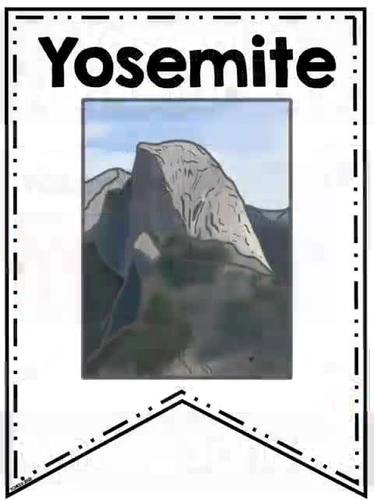 Yosemite National Park Bunting Banners by TCHR2.0 | TPT