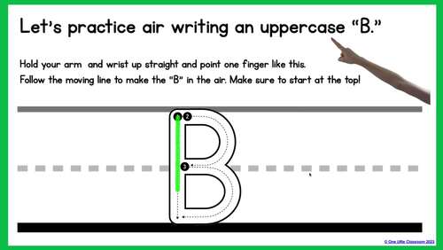 Letter B Sound Vocabulary Slides Lesson by One Little Classroom | TPT