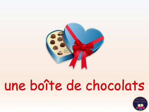 LA SAINT-VALENTIN - POWERPOINT on Valentine's day vocabulary in French