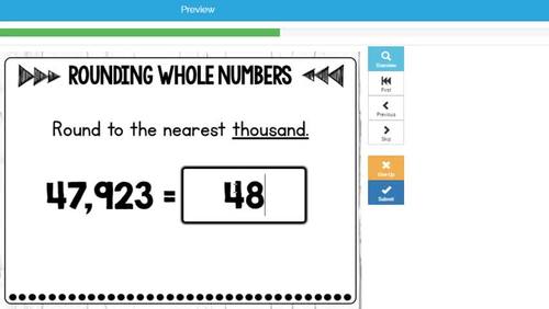 Rounding Whole Numbers Digital Boom Cards | Distance Learning | TpT