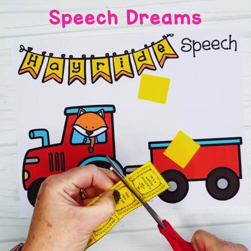 Fall Preschool Speech Therapy Worksheets: Categories & more Hay Ride ...