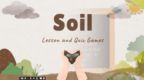 All About Soil PowerPoint slides Lesson Quiz for 1st2nd 3rd by TkArt1989