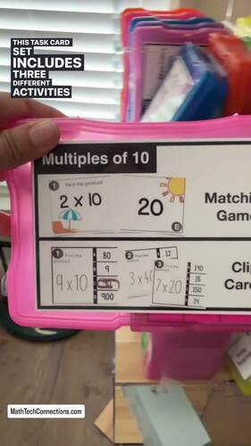 3rd Grade Multiplying by Multiples of 10 Math Centers - Math Games ...