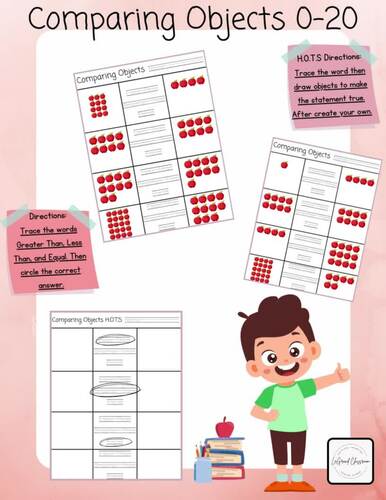 Comparing Objects 0-20 by LeGrand Classroom | TPT