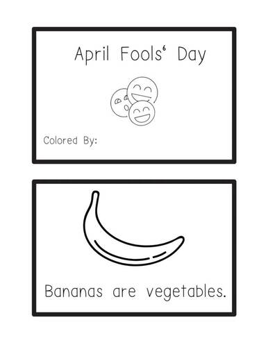 APRIL FOOLS' DAY Emergent Reader | DOLLAR DEALS by Pre-K Life | TPT