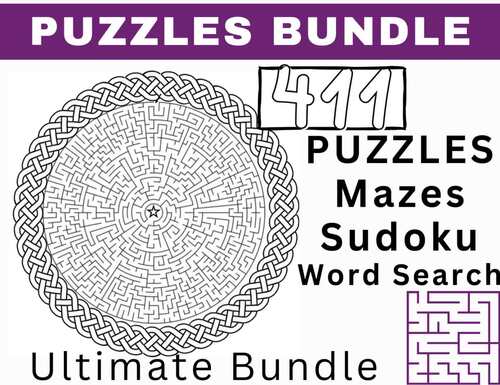 Ultimate Puzzle Games-411 Problem Solving Sudoku, Word Searches, Mazes