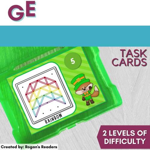 St. Patrick's Day Geoboard Task Cards Geometry Shapes Activity | TPT