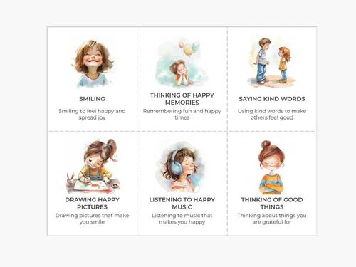 Positive Thinking Therapy Cards for Kids Printable Psychotherapy ...