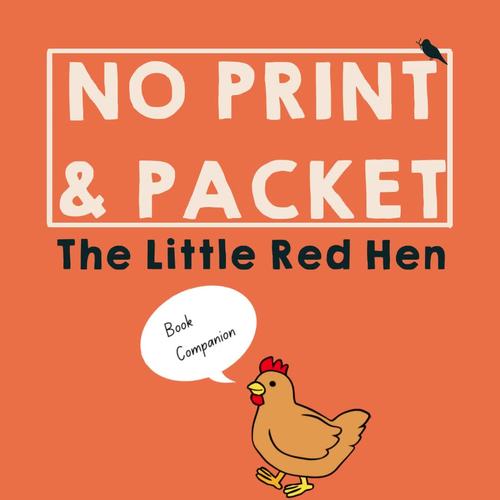 The Little Red Hen Speech Companion with Boom™ Cards and Printable ...