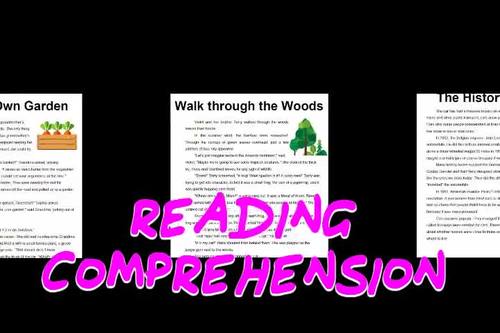 Reading Comprehension Passages and Questions 2nd-3rd Grade Digital ...