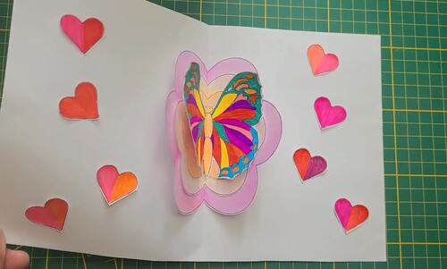 Pop up card | Valentine's Day | Mother's Day | Father's Day | Butterfly ...