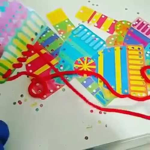 Fine Motor Skills Practice. Lacing cards. Hats and scarves. PreK, K and ...