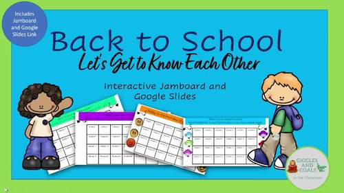 Back to School Get to Know Each Other Board -Google Drive and Jamboard ...