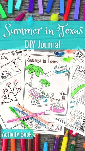 Summer in Texas DIY Journal by Learning and Leisure by Field Trip Texas