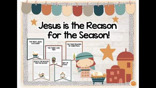Nativity Bulletin Board & Classroom Door Decor | Fun Winter Writing ...