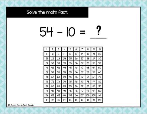 Adding and Subtracting Ten for Google Slides™ by A Sunny Day in First Grade