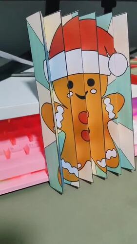 Christmas Crafts Agamograph Art Gingerbread Cookie Santa Winter X'mas ...