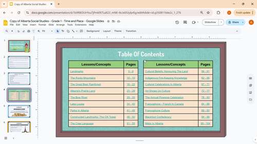 Grade 1 - Time and Place - NEW Alberta Social Studies - Google Lesson ...
