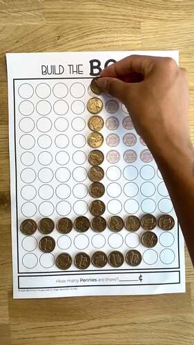Build the Picture - U.S. Penny Counting Worksheets | Coin Recognition