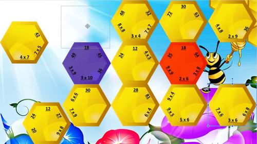 Multiplication Division Facts Tarsia Honey Bee Day Math Puzzle ...