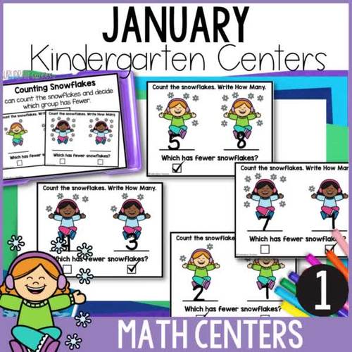 January Literacy and Math Independent Work Stations Task Boxes for ...