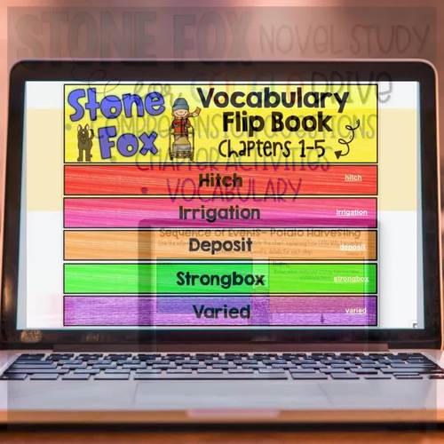 Stone Fox Digital Novel Study Distance Learning by Setting the Standard