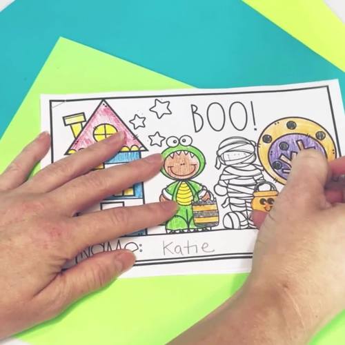 Halloween Interactive Vocabulary Readers Fall Readers Kindergarten