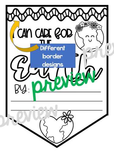 Earth Day Banner - Earth Day Writing Craft Activity for April Bulletin ...