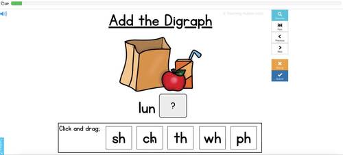 Digraph Activities Spelling | Boom Cards Distance Learning by Teaching ...