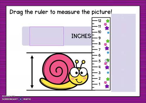 Measure With a Ruler Inches and Half Inches Spring Boom Cards™ Distance ...
