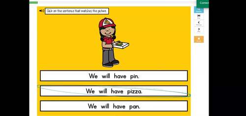 sentence and picture match Boom™ Cards set 3 by Primary Tidbits | TPT