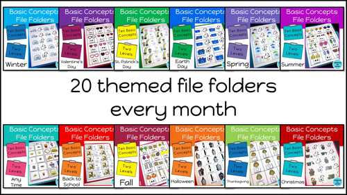 File Folders Activities for Special Education and Autism - Basic ...