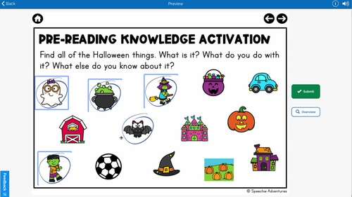 Christopher Pumpkin Book Companion Boom Cards by Speechie Adventures