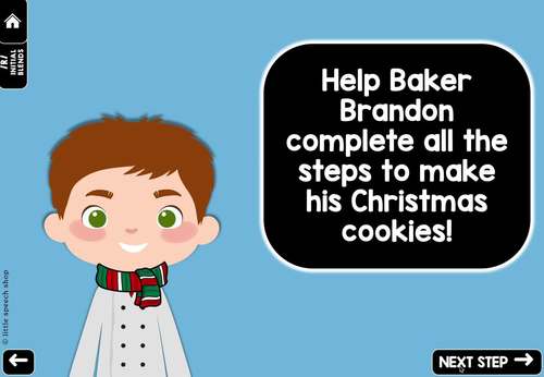Christmas Baking - R - Digital Articulation Game - PowerPoint & Boom Cards™