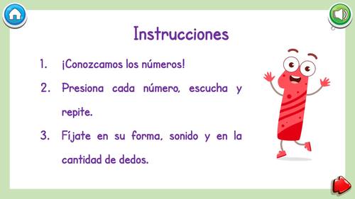 PowerPoint Contando del 1 al 5 | Counting in Spanish from 1 to 5