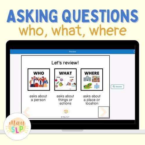 Asking Questions Boom Cards™ by Mau SLP | TPT