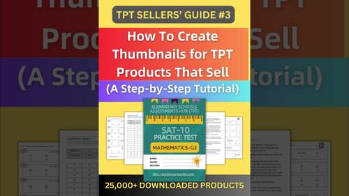 How To Create TPT Product Thumbnails That Sell by Elementary Test Prep HQ