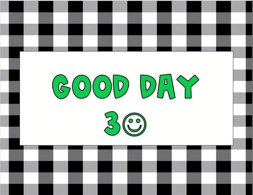 Editable Clip Chart in Buffalo Check Farmhouse Theme for Classroom ...