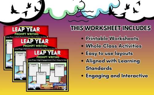 Leap Year Writing Activities | Creative Writing Prompts for February 29 ...